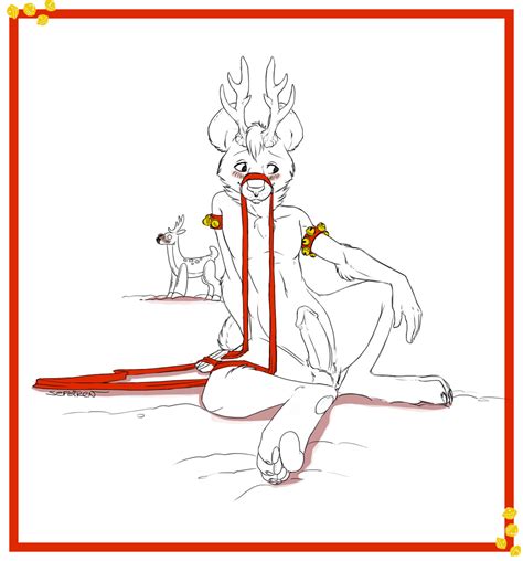 Rule 34 Anthro Antlers Balls Bells Blush Border Bridle Chest Tuft