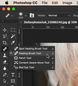 Day 15 How To Use Healing Brush Tool In Photoshop TrickyPhotoshop