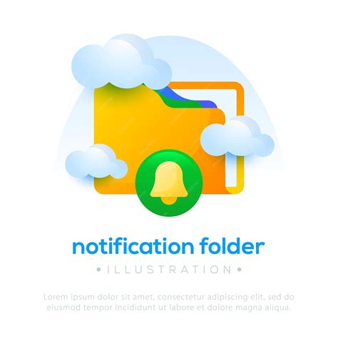 Premium Vector Notification Folder Design Folder Notification