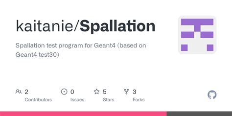 Github Kaitanie Spallation Spallation Test Program For Geant Based