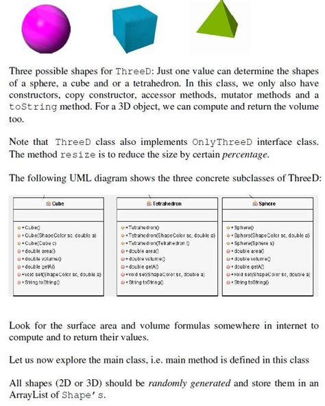 Java Shape Program With Abstract Classes Please Do