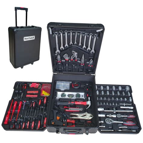Trusa De Scule Profesionala 386 Piese Maxxtools Troler Transport