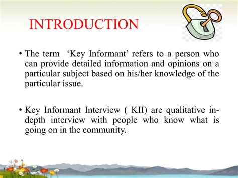 Key Informant Interview Kii Pptx