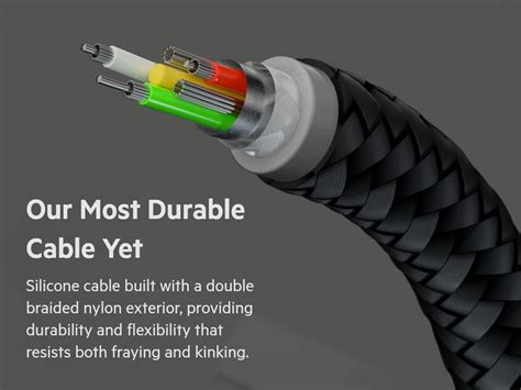 Belkin BoostCharge Pro Flex Braided USB Type A To Lightning Cable M FT MFi Certified