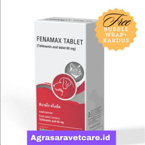 Jual Intervetta Fenamax Tolfen Tablet 60mg 1 Tablet Like Tolfedine Tablet Obat Panas