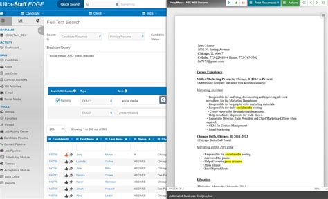 Professional Staffing Software Ultra Staff Edge Staffing Software