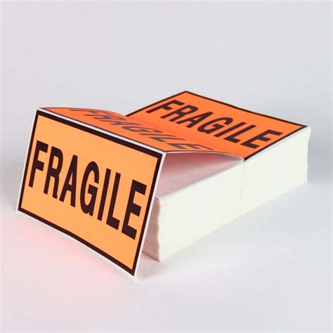 Fluoro Labels Fragile Wholesale Warning Labels Warning Labels