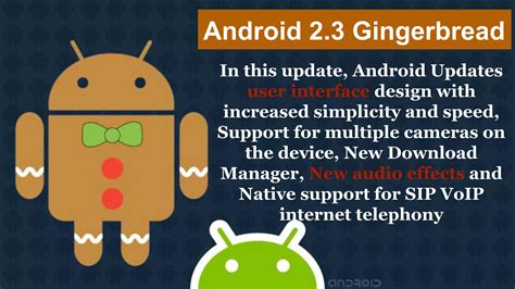 Evolution Of Android Version And Their Features PPT
