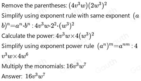 Solved Rewrite This Expression In Simplest Form V W W Type The Correct Answer In