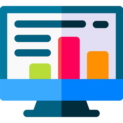 Statistics Basic Rounded Flat Icon