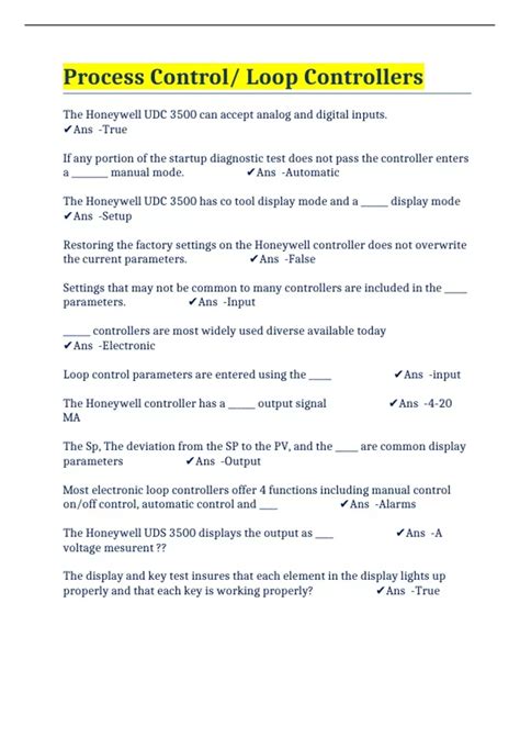 Process Control Loop Controllers Process Control Loop Controllers