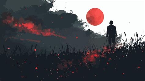 Ethereal Darkness Mixed Media Vector Art Premium Ai Generated Vector