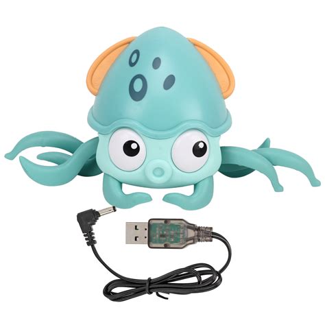 Crawling Crab Octopus Toy Rechargeable Light Automatical Music Obstacle