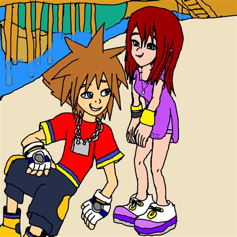 Sora And Kairi Kh1 Redesign Kairi Fan Art 43386396 Fanpop