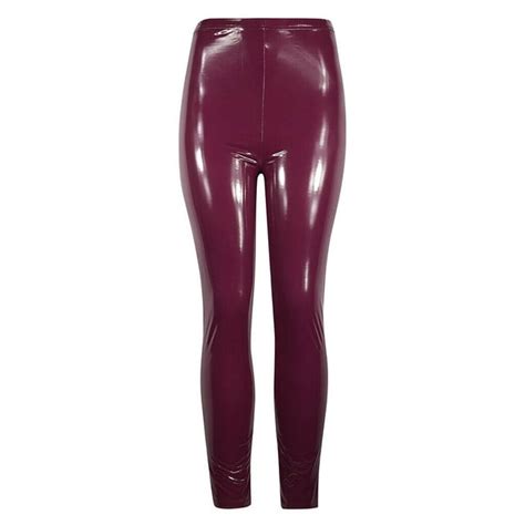 Coutexyi Hot Sexy Women Gothic Leggings Wet Look Pu Leather Leggings