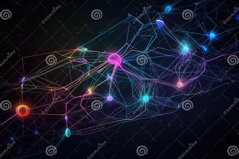 Illustration Of Neural Network With Visible Layers And Connections Learning Abstract Concept