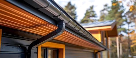Premium Photo Modern Minimalist Gutter System On A Building Exterior