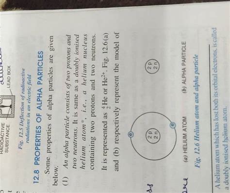 Fig 125 Deflection Of Radioactive Radiations In An Electric Field128