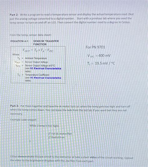 Objectives Understanding And Using De Motors With Chegg