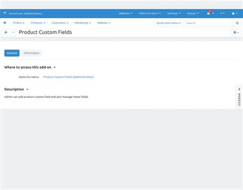 Cs Cart Product Custom Field