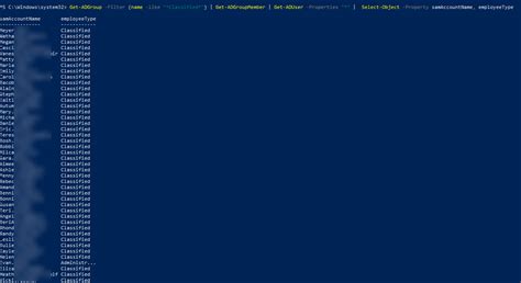Powershell Find Users Matching Partial Group Name By Employeetype