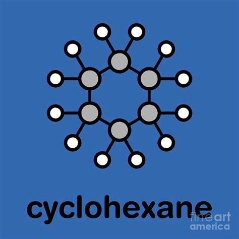 Cyclohexane Chemical Solvent Molecule Photograph By Molekuul Science