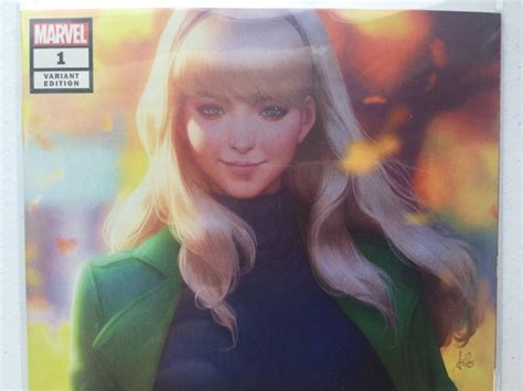 Symbiote Spider Man 1 Artgerm Gwen Stacy Variant Nm 3904785082