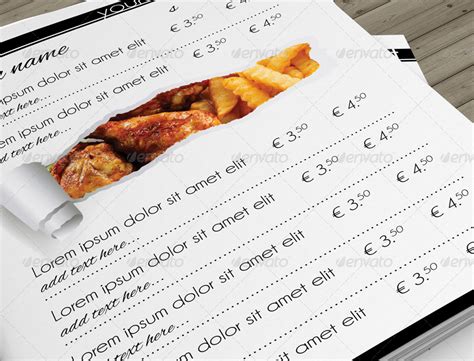 Classic Menu Template V3 Print Templates Graphicriver