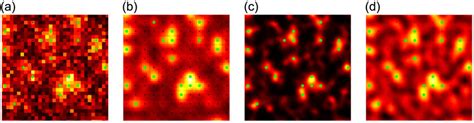 comparison of deconvolved images a section of a simulated image with