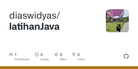 Github Diaswidyas Latihanjava