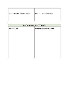 Program Template 1 By Erin Eastwood TPT