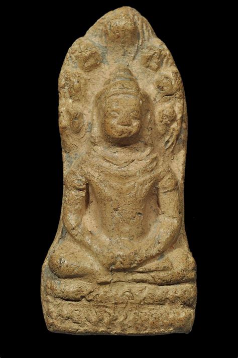 พระนาคปรกลพบุรี พิมพ์ชีโบฐานสูง กรุวัดพระวัดพระศรีรัตนมหาธาตุ จังหวัดลพบุรี พระนาคปรกลพบุรี