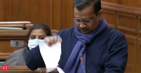 Arvind Kejriwal Tears Copies Of Centres Farm Laws Says Cannot Betray