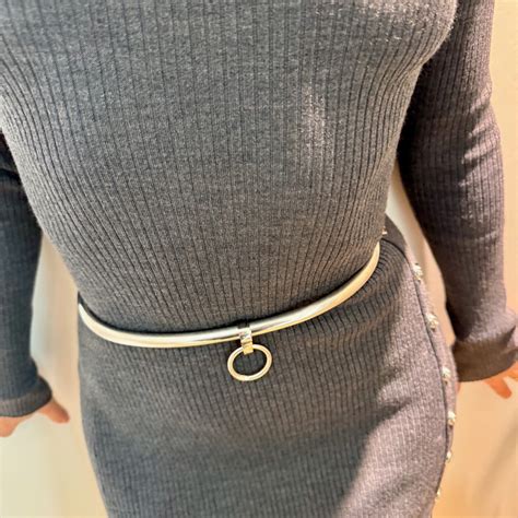 Stainless Steel Lockable Belt Waist Restraint With O Ring