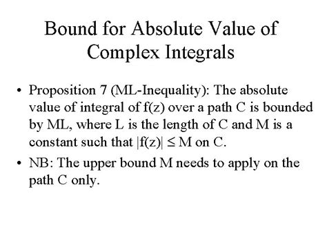 Complex Integration Complex Integrals Are Basically Line Integrals