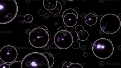 Soap Bubbles Floating On A Black Background Design Same Size