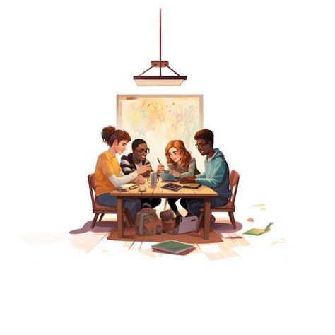 Premium Ai Image Connected Learning Collaborative Engagement In The Digital Classroom