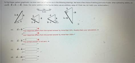 solved to find these vectors graphically we draw each set