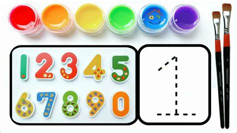 Alphabet Song 들으며 점선 따라 1부터 10까지 숫자 따라 쓰고 같은 숫자를 놓아 보아요 Youtube