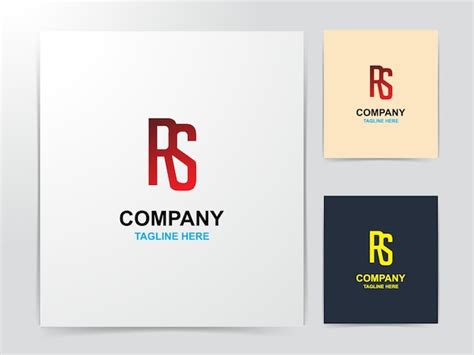 Premium Vector Creative Rs Logo Design