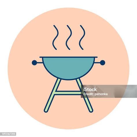 그릴 바베큐 쿡아웃 벡터 아이콘 고기에 대한 스톡 벡터 아트 및 기타 이미지 고기 굽기 디자인 Istock