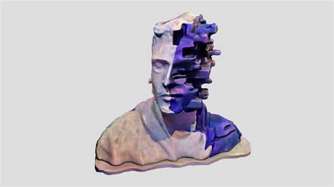 Day 052 Cyborg Head Buy Royalty Free 3d Model By Uttamg911 E221dd9