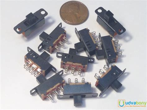 Slide Switch Positions Pin DPDT Panel Mounting Udvabony Com Electronics Sensors
