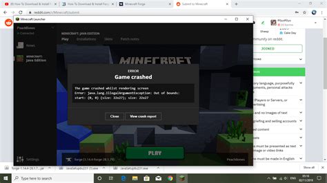 Forge Screen Rendering Crash Rminecraft