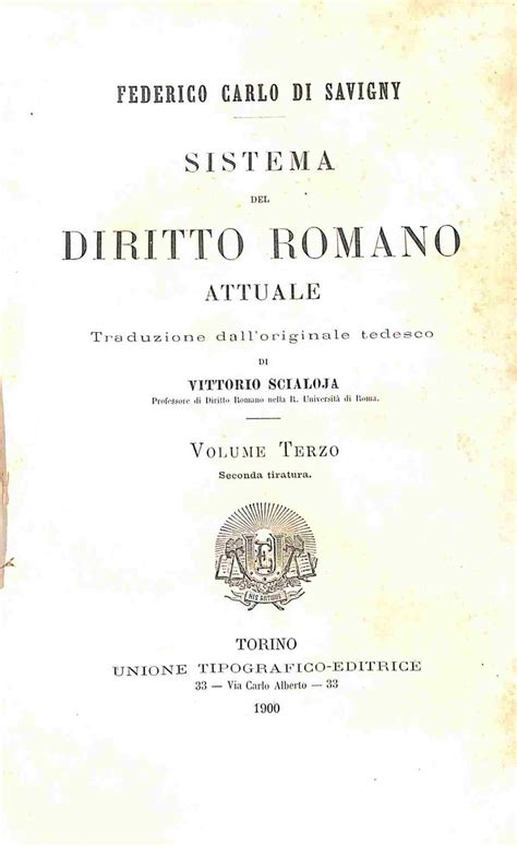 Sistema Del Diritto Romano Attuale Aasp