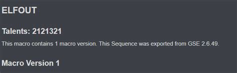 Elfyau S GSE Outlaw Rogue Macro Updated Sep Patch WoW Lazy Macros