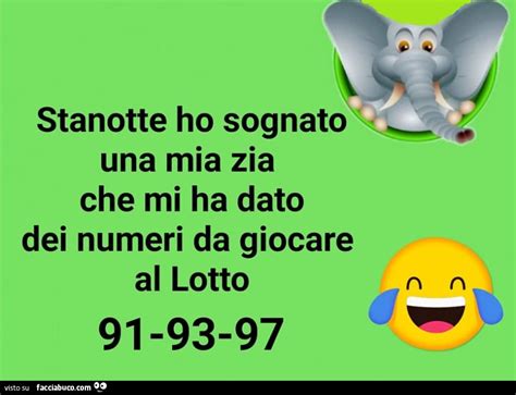 Stanotte Ho Sognato Una Mia Zia Che Mi Ha Dato Dei Numeri Da Giocare Al