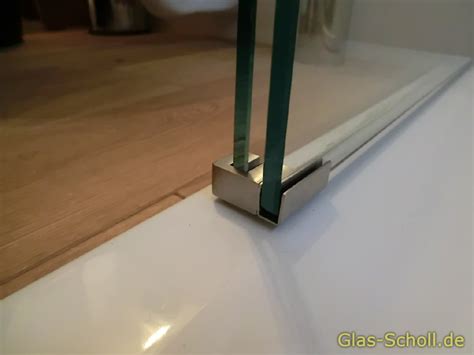Glas Scholl Webshop anschraubbare Sonder Bodenführung für Schiebetür