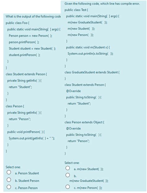 Solved The Method M Of Class B Overrides The M Method Of