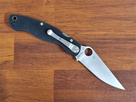 Spyderco Military 2 Compression Lock Folding Knife Black G10 Handles